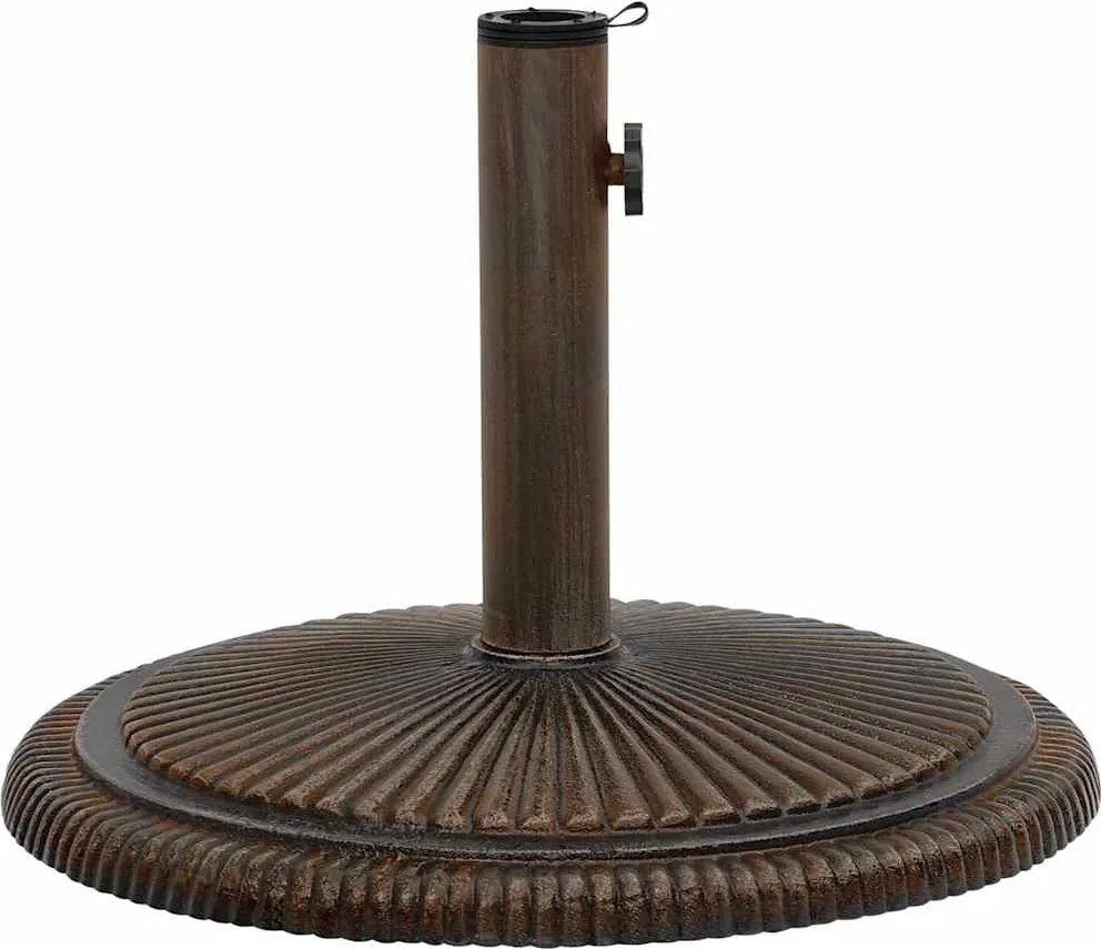Stojan na slunečník bronzový 45 x 45 x 30 cm litina 317771