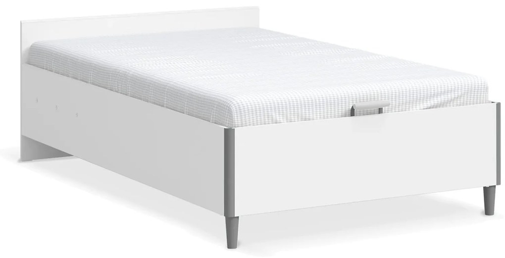 Čilek Studentská postel vyklápěcí 120x200 cm bez čela White