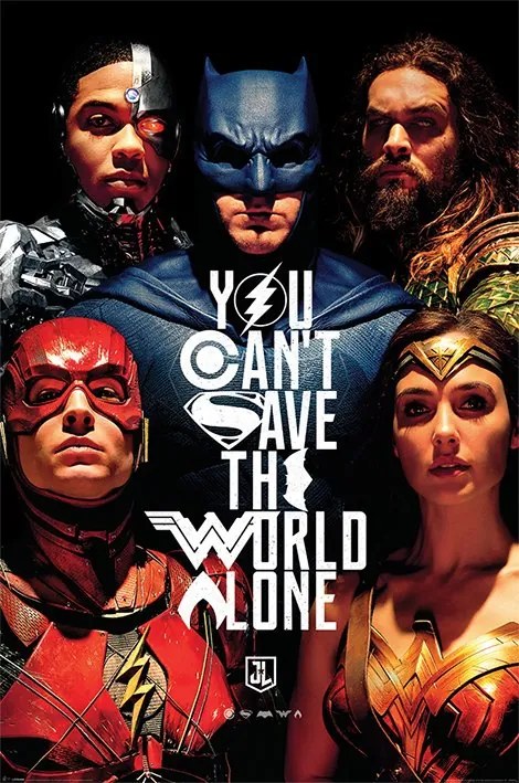 Plakát - Justice League (You Can't Save the World Alone)