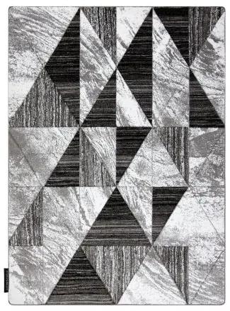 koberec ALTER Nano trojúhelníky šedá velikost 140x190 cm | krásné koberce cz