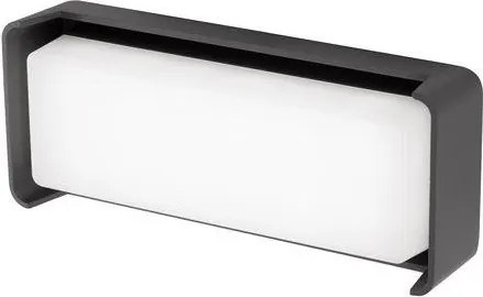NV 9160081 Venkovní nástěnné svítidlo KEEN tmavě šedý hliník akrylový difuzor LED 12W 3000K 220-240V 75st. IP65 - NOVA LUCE