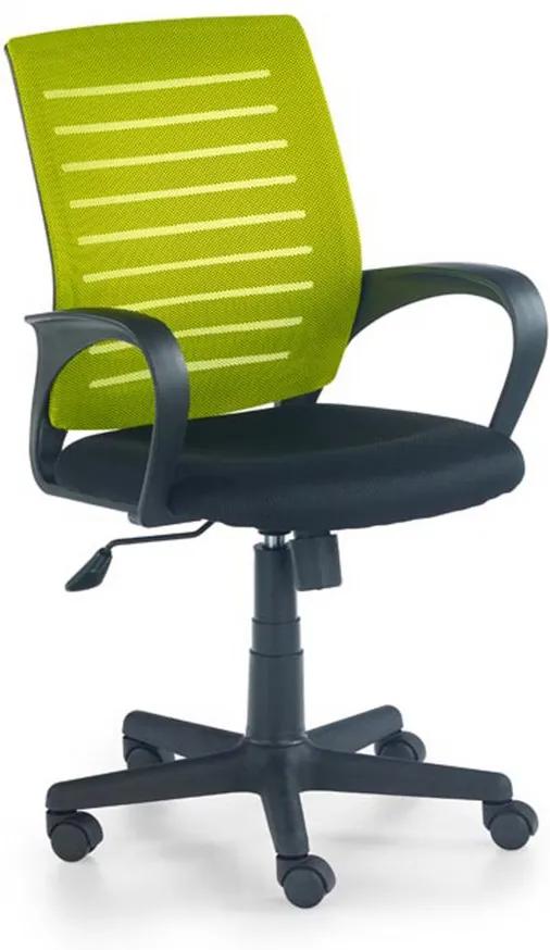 Kancelářská židle SANTANA černá / zelená Halmar