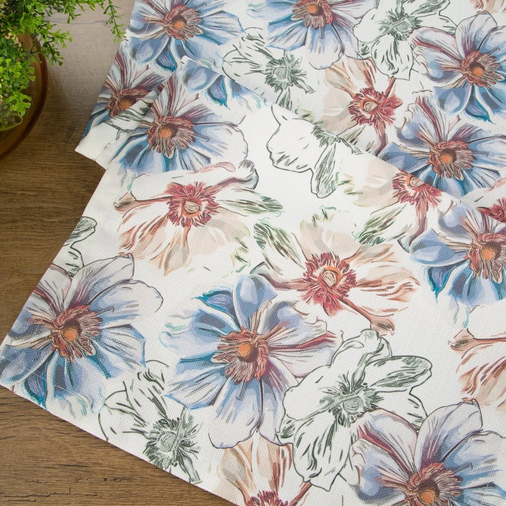 UBRUS FLORE 7 40X180 CM VZOROVANÝ