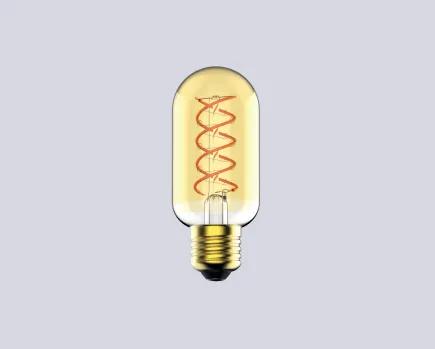Zlatá stmívatelná LED svíčka NORDLUX Tubular 4,5 a 8,5 W 2000 K