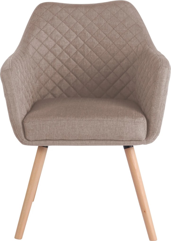 Jídelní židle Gent látka přírodní konstrukce – taupe