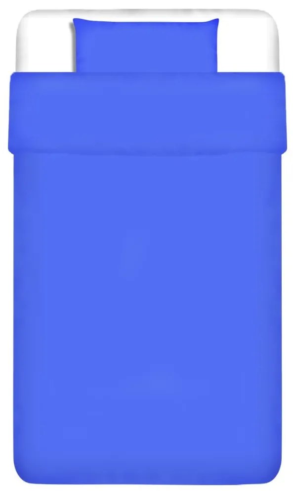 Dvojdílná bavlněná sada povlečení - modrá | 155x220/60x70 cm