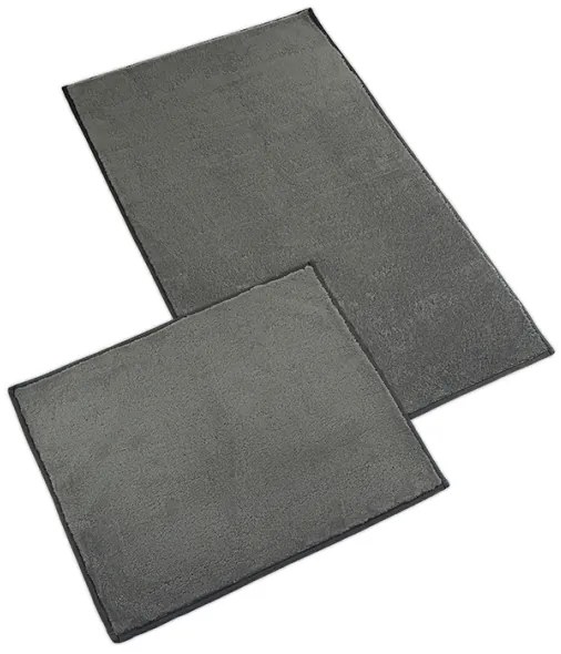 Bellatex koupelnové předložky BANYGOLD bez výkroje sada 60x100, 60x50 cm Tmavě šedá