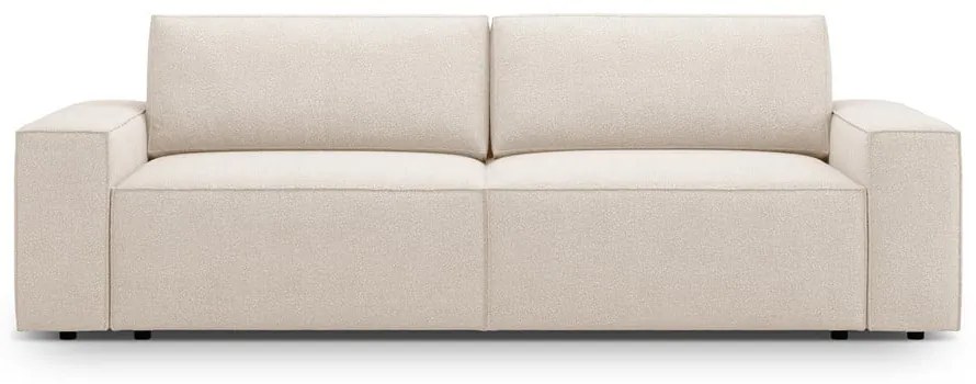 Béžová rozkládací pohovka z textilie bouclé 247 cm Jodie – Micadoni Home