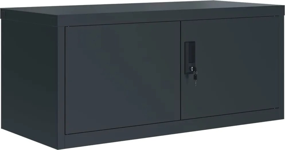 Kartotéka antracitová 90 x 40 x 180 cm ocel 3188331