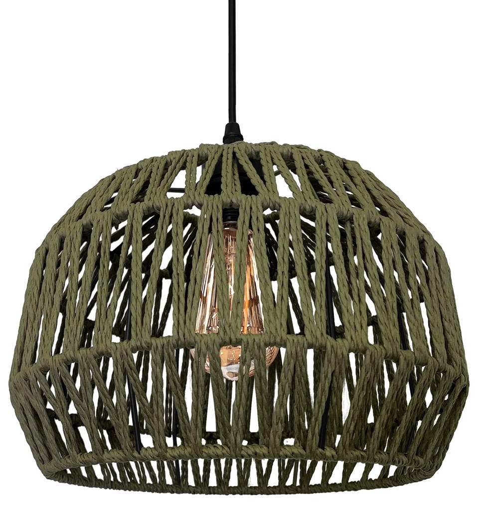 Toolight Boho, závěsné svítidlo 1xE27 APP1293-1CP, zelená, OSW-03805