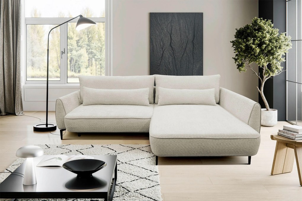 XXXLutz ROHOVÁ SEDAČKA, textil, krémová MID.YOU - Sedací soupravy - 001574005702