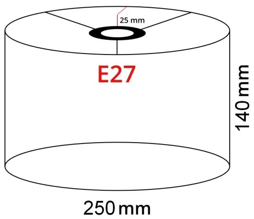 Brilagi - LED Stojací lampa CERIA 1xE27/40W/230V pr. 25 cm šedá/černá