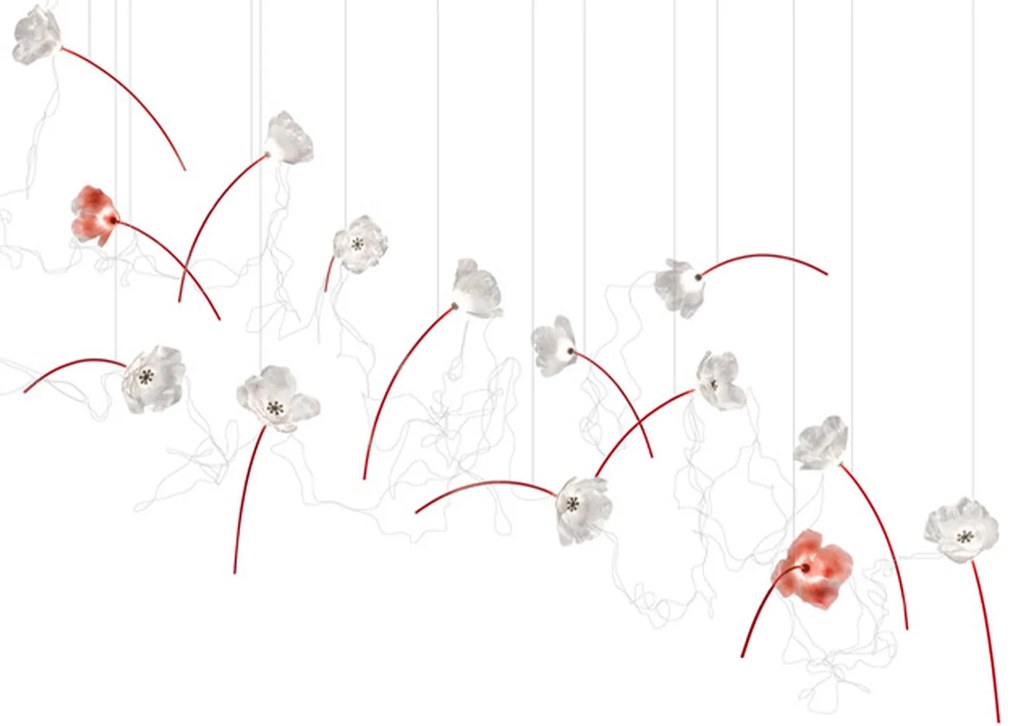 Slamp designová závěsná svítidla Poppy Suspension 14