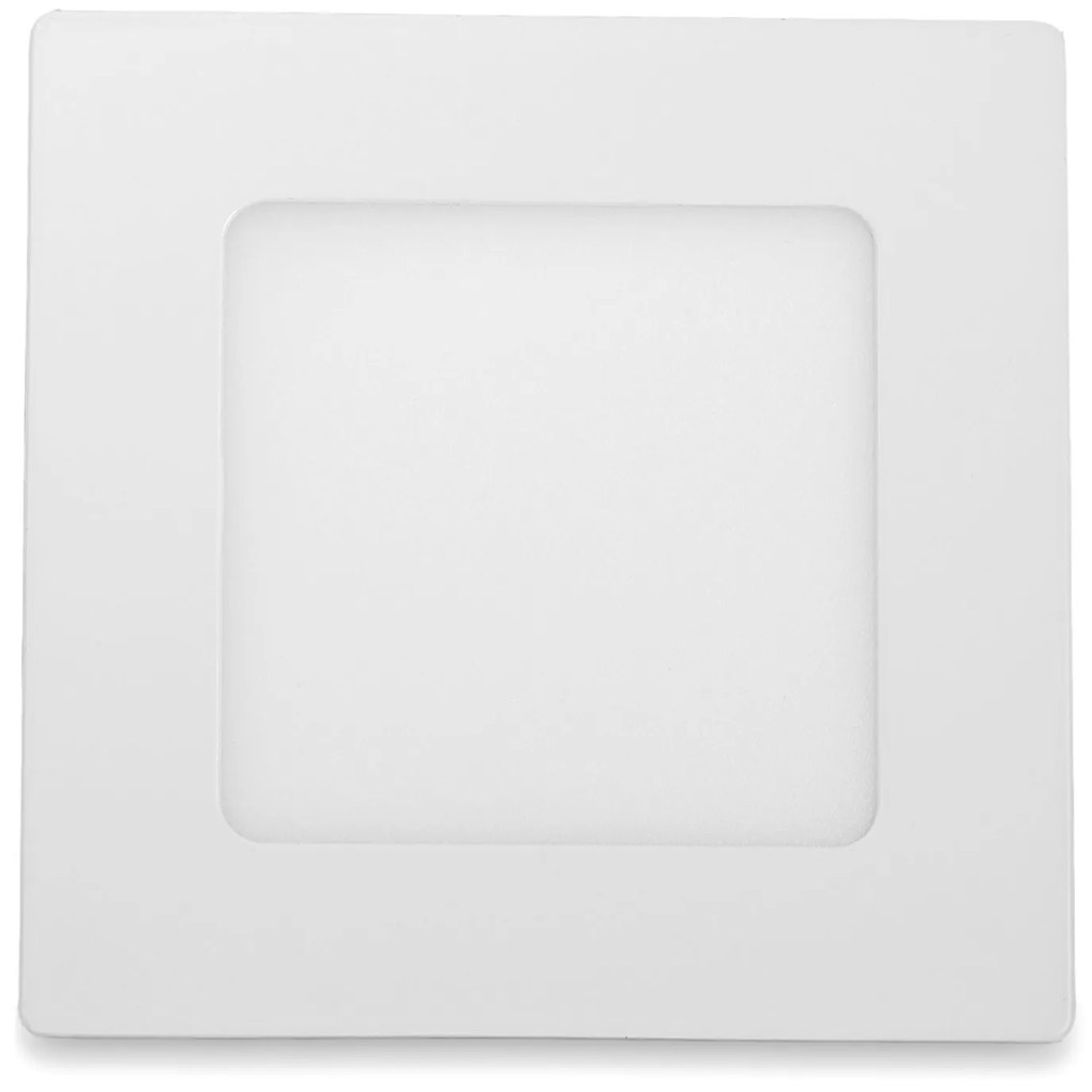Bílý vestavný LED panel hranatý 120 x 120mm 6W Barva světla Denní bílá