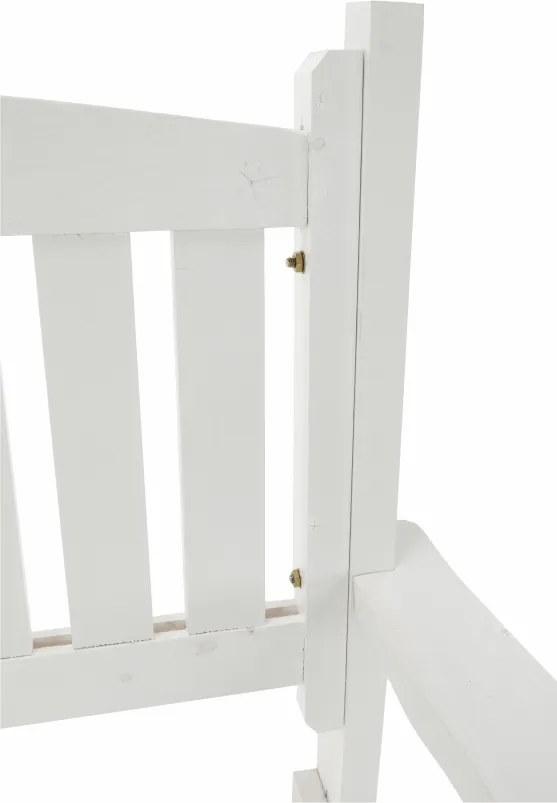 Zahradní lavička, bílá, 150cm, AMULA