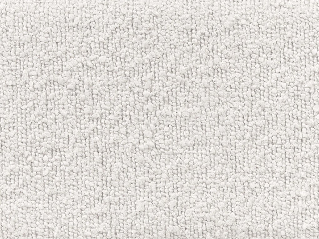 Čalouněná buklé postel 180 x 200 cm bílá MARGUT Beliani