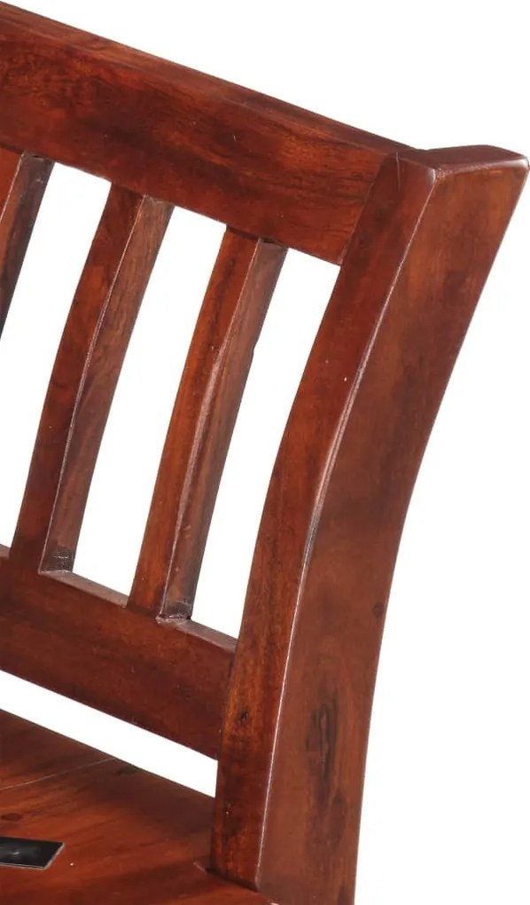 Lavice 111 cm masivní akáciové dřevo 286264