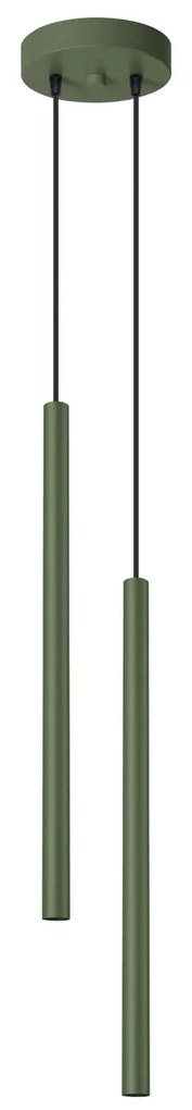 Sollux Lighting Závěsné svítidlo PASTELO 2 olivově zelené
