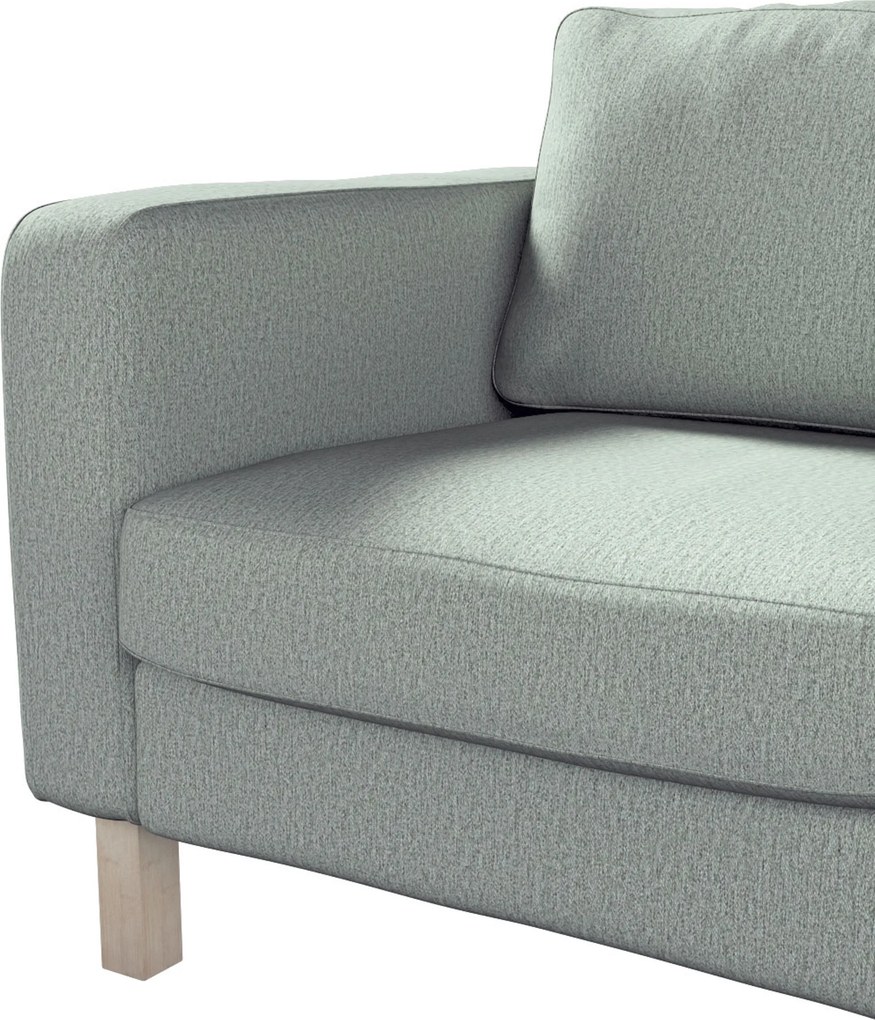 Potah na křeslo IKEA Karlstad, krátký barva zelená látka pletený vzor