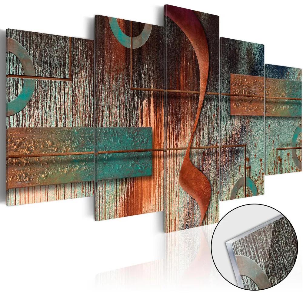 Obraz na skle Bimago - Abstract Melody 100x50 cm