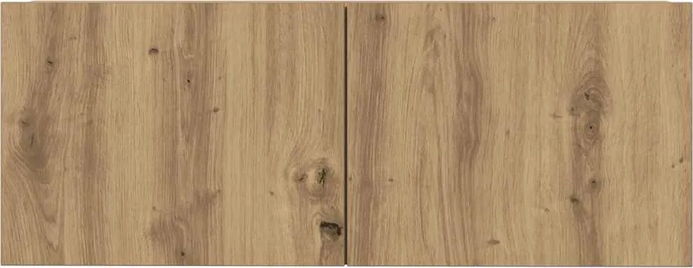 Sada 7 kusů nástěnné TV skříňka dub artisan kompozitní dřevo 3329214
