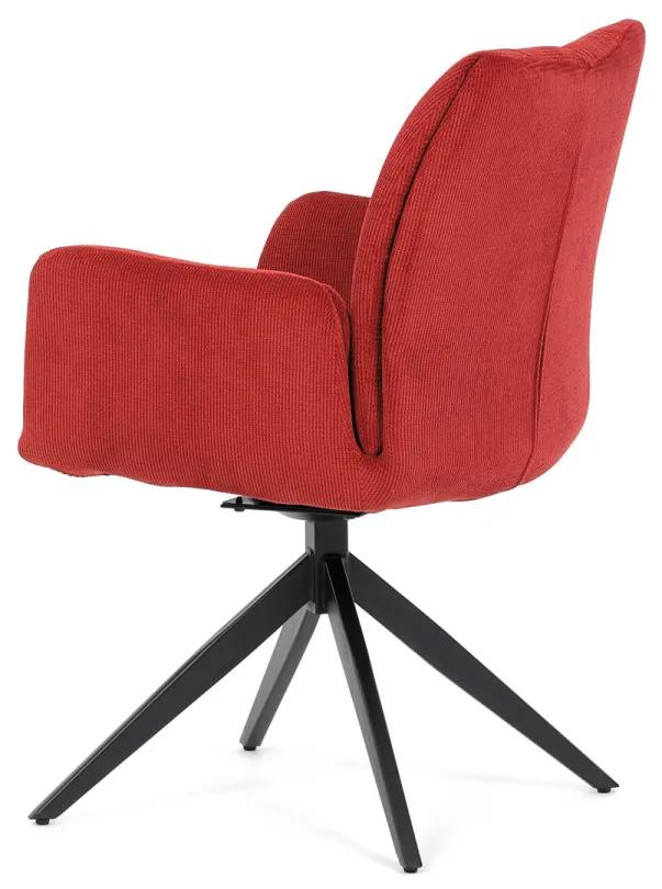 Autronic Otočná jídelní židle HC-993 RED2