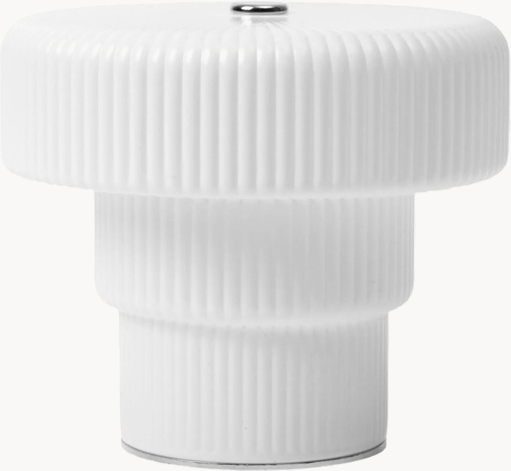 Ručně foukaná přenosná stolní LED lampa Ripple, stmívatelná, V 10 cm