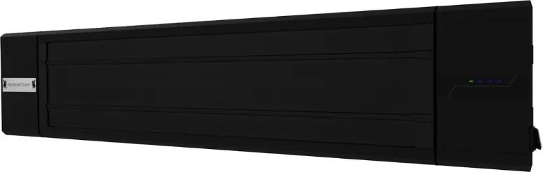 Nástěnný terasový infrazářič s časovačem, 2400 W, černý