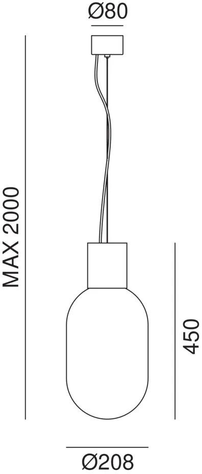 Il Fanale Designové závěsné svítidlo BLOOM ø 208 mm Varianty: růžové sklo