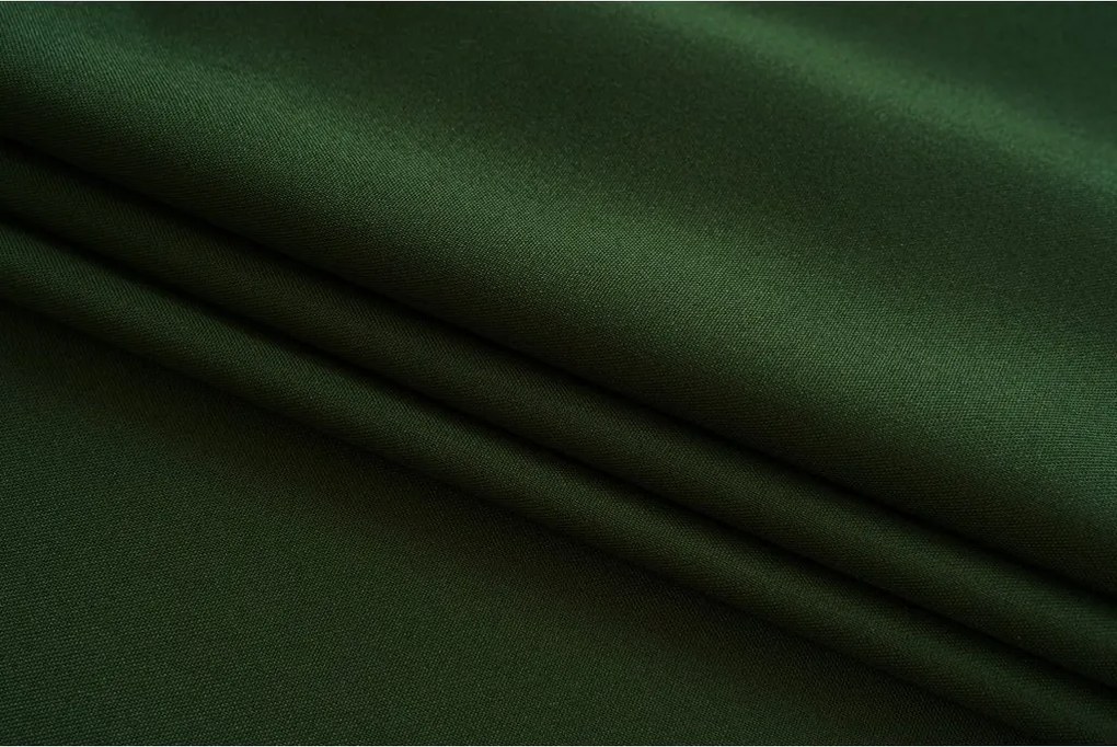 Závěs OXFORD LIGHT 140x270 cm, tmavě zelený Zavěšení: Řasící páska