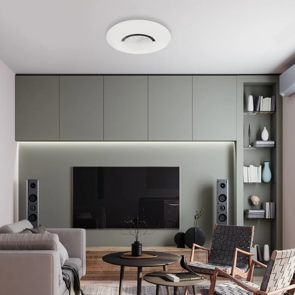 Stropní LED svítidlo Sparky Round, 1x LED 50w, 3000-6000k, w/ch, s ovladačem