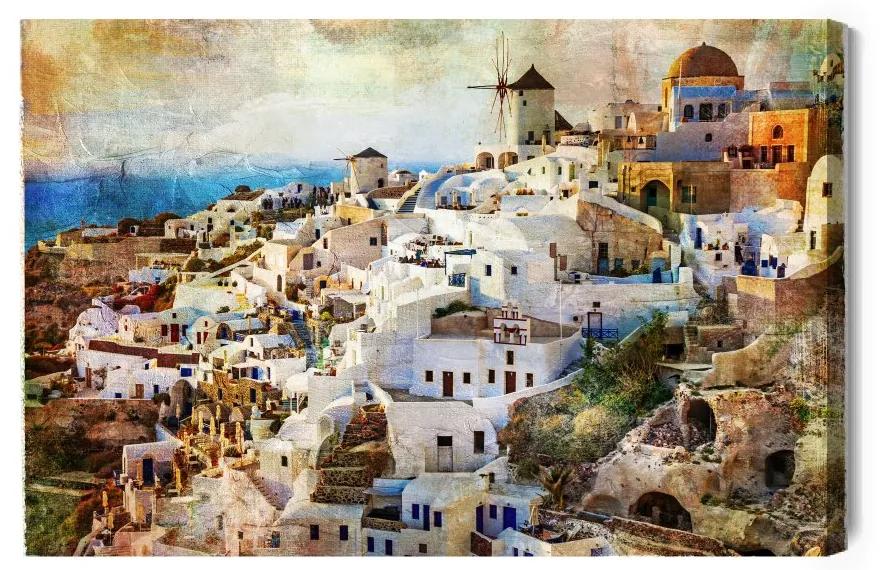 Obraz Architektura Santorini Nedostatek Nedostatek Přírodní plátno 120x80