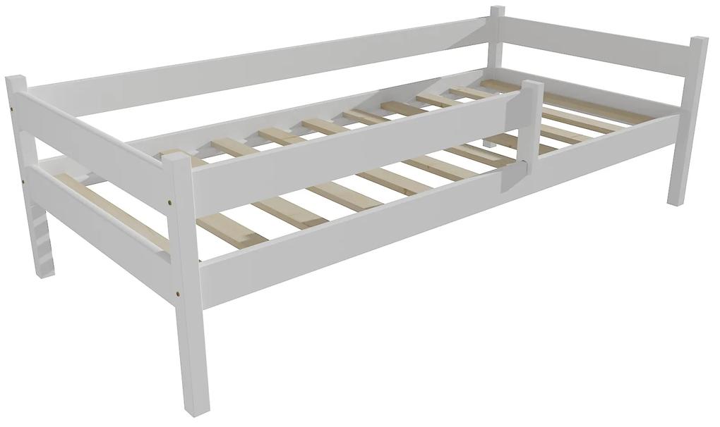 Vomaks Dětská postel DP 027 se zábranou Rozměr: 80 x 160 cm, Barva: bezbarvý lak