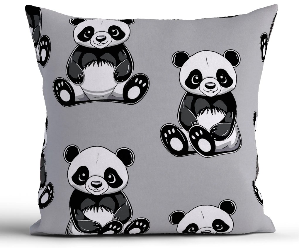 MK Lůžkoviny Bavlněný povlak na polštář Renforcé 40 x 40 cm - Panda