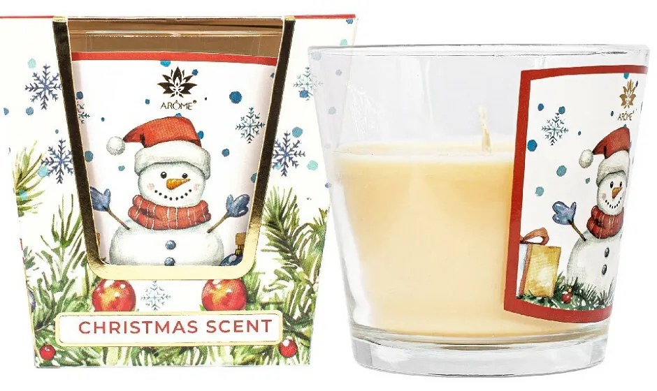 Arome Vonná svíčka ve skle  Christmas Scent, 120 g