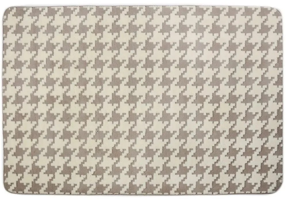 Tutumi Plyšový koberec Clover Pepitka Beige Rozměr (cm): 140 x 200