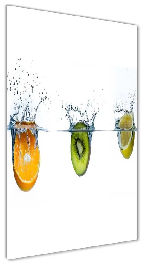 Wallmuralia Foto obraz akryl do obýváku Ovoce pod vodou 50x100 cm