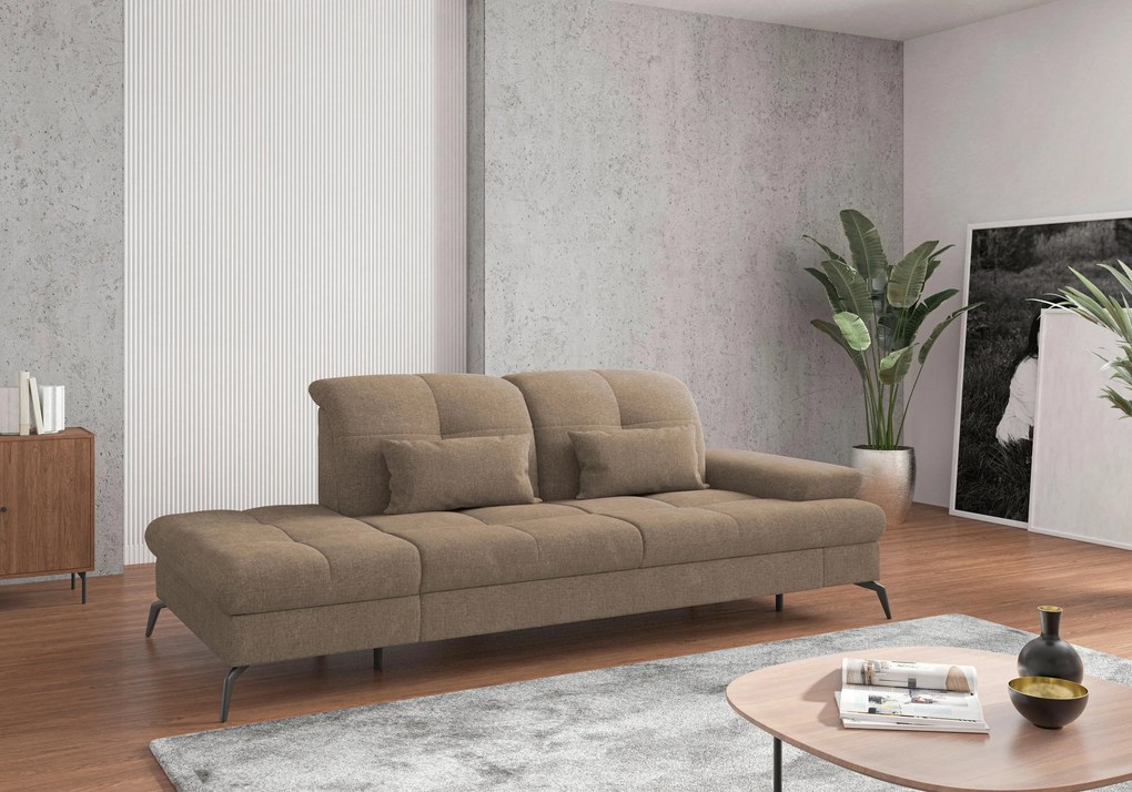 XXXLutz LENOŠKA, textil, světle hnědá Sit & More - Online Only sedačky - 000144009982