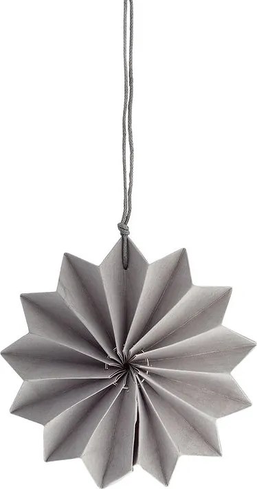 Papírová vánoční ozdoba Horsta Grey 10 cm Storefactory Scandinavia