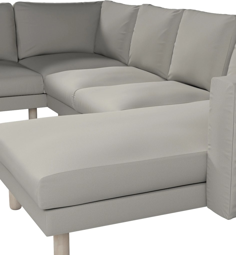 Potah na pohovku IKEA Norsborg rohová, 5-místná se šezlongem barva šedá látka pletený vzor
