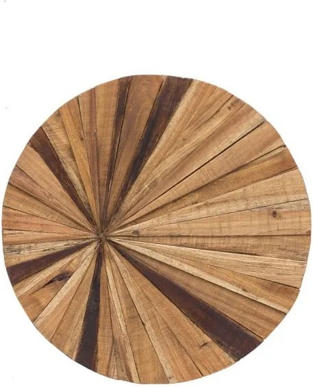 Dřevěná nástěnná dekorace WOOX LIVING Sun, ⌀ 70 cm