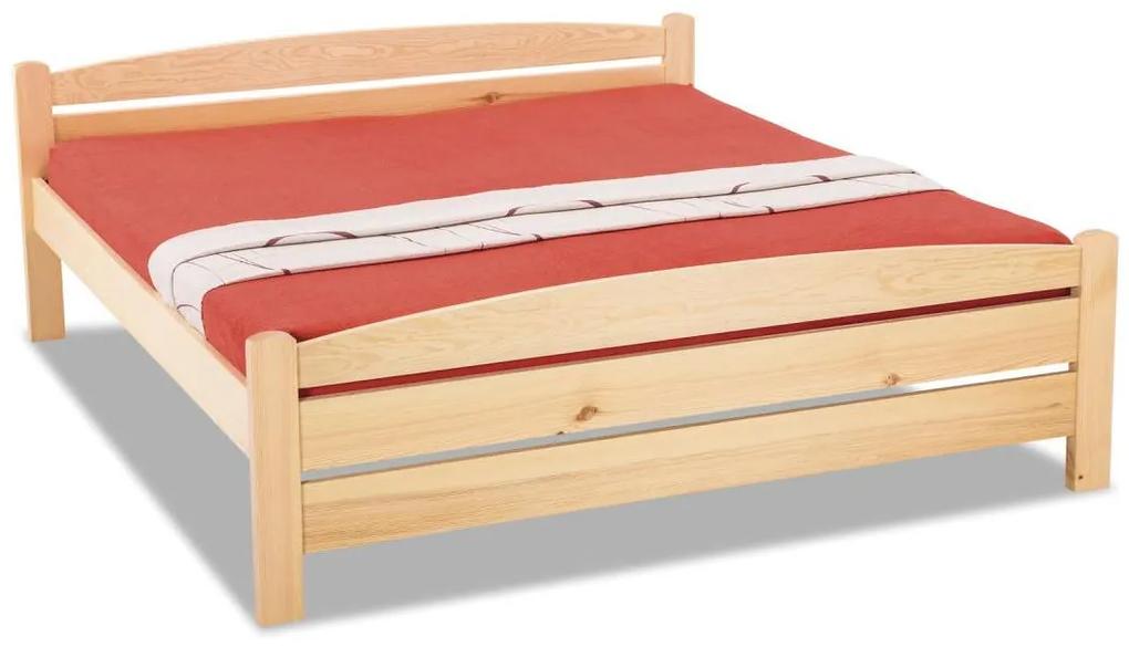 Krajča Manželská postel z masivu Boro 160 x 200 cm Povrchová úprava: Bez nátěru, Druh dřeva: Borovice
