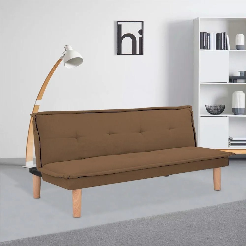 Rozkládací sofa/postel SVANTE - Hnědá