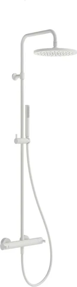 Ravak Termo - Sprchový set TE 095.10WHM s termostatem, průměr 25 cm, matná bílá X070694