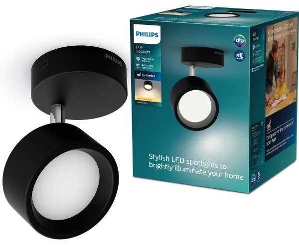 Philips - LED Bodové svítidlo BRACIA LED/5,5W/230V černá