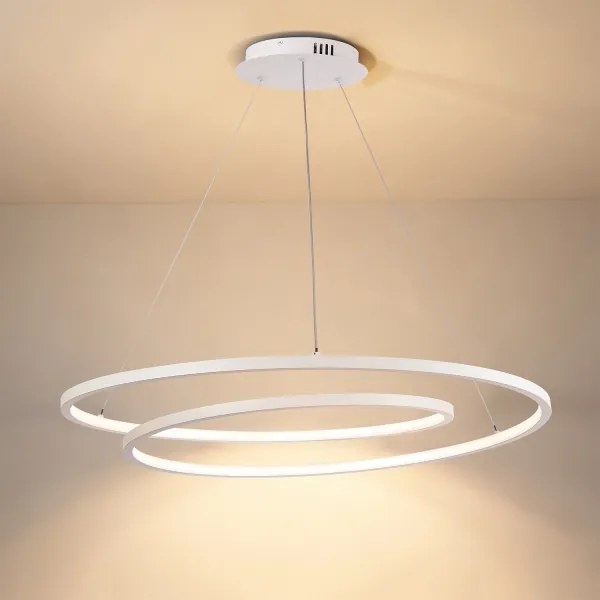 Brilagi-LED Stmívatelný lustr na lanku TWISTER LED/105W/230V pr. 100 cm bílá+DO