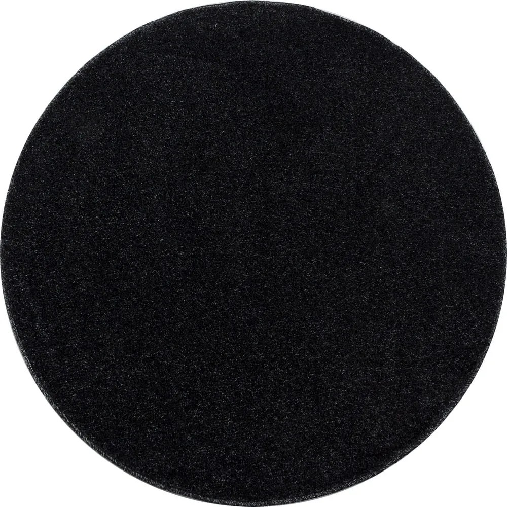 Tmavě šedý kulatý koberec ø 120 cm Ata – Ayyildiz Carpets