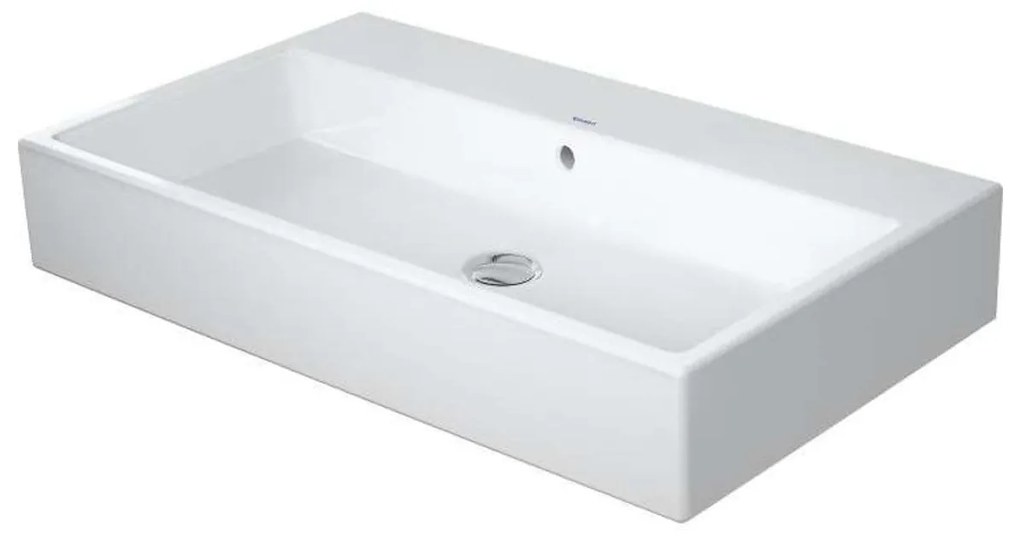 Duravit Vero Air - Umyvadlo nábytkové 80x47 cm, s přepadem, bez otvoru pro baterii, WonderGliss, bílá 23508000281