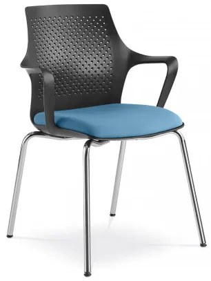 LD seating Konferenční židle Tara 105 Barva kostry bílá kostra GALERIE - Čalounění LD seating LÁTKY 3 / SILVERTEX, FAME, MAGIC 2021 Barva plastu LD plast - šedá