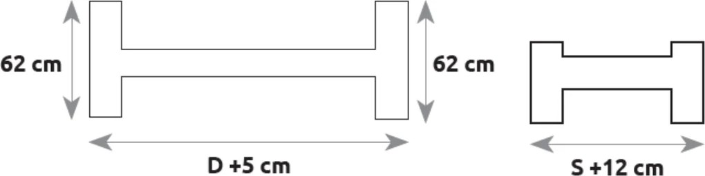 Drewmax LK137 90x200 cm - Dřevěná postel masiv jednolůžko